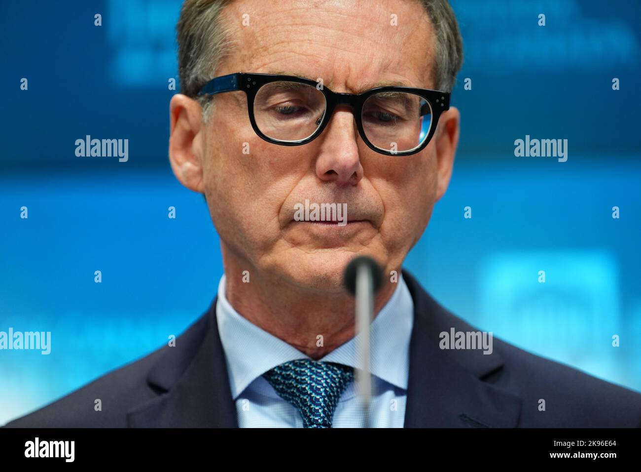 Bank of Canada Governor Tiff Macklem attends at a press conference at ...
