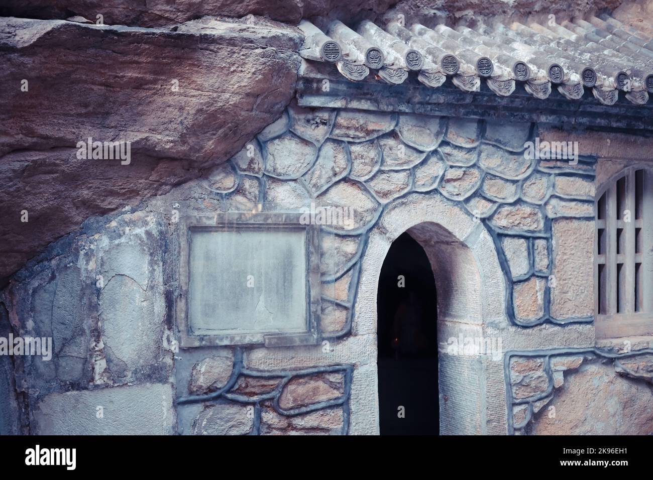The architectural details of the Badachu Park, Xishan, Beijing, China ...