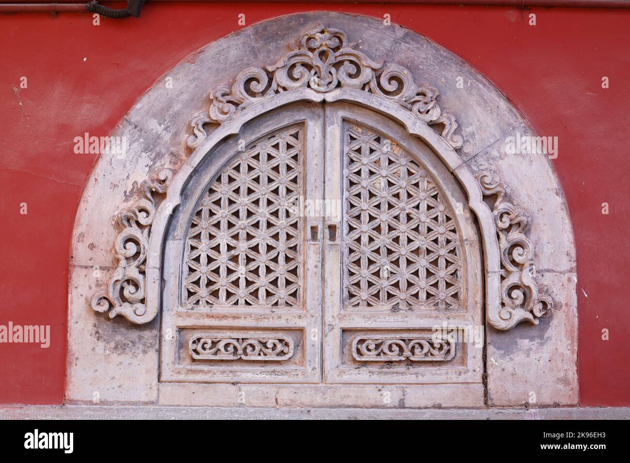 The architectural details of the Badachu Park, Xishan, Beijing, China ...