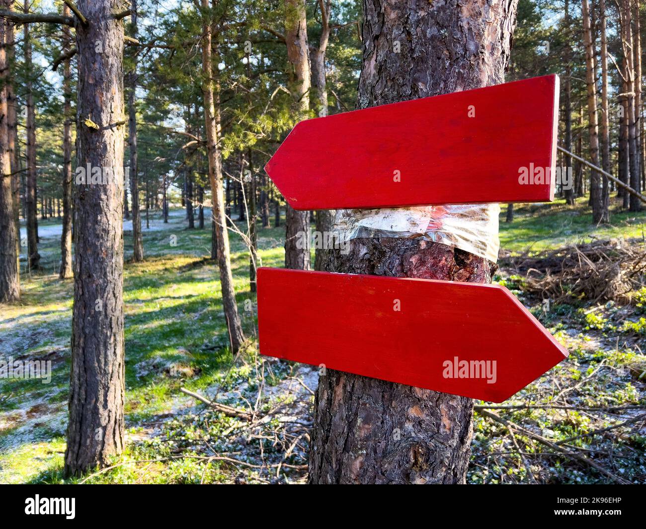 Two red arrows hi-res stock photography and images - Alamy