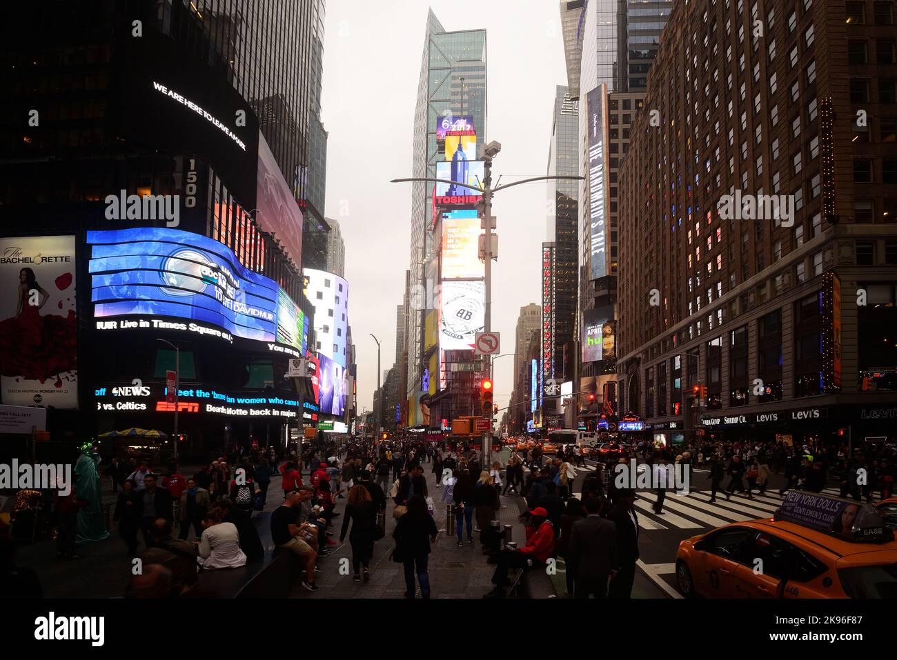 The downtown scene in Manhattan, New York City, USA Stock Photo - Alamy