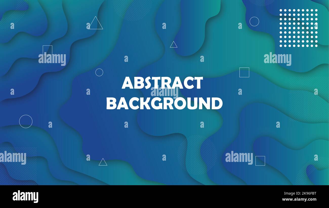 An editable blue presentation background with fluid shapes Stock Vector ...