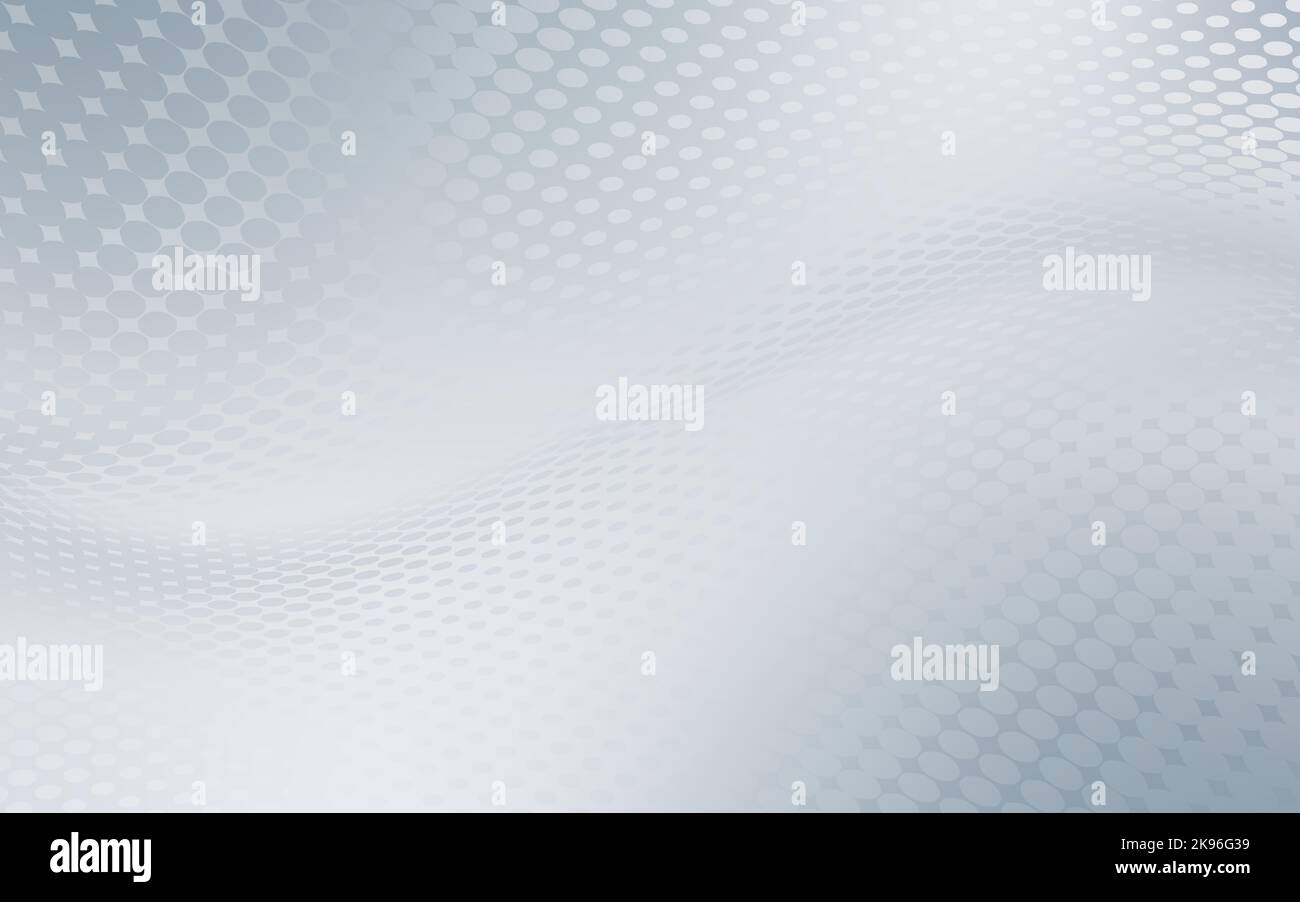 Grey, blue and white halftone modern bright art. Blurred pattern dots ...