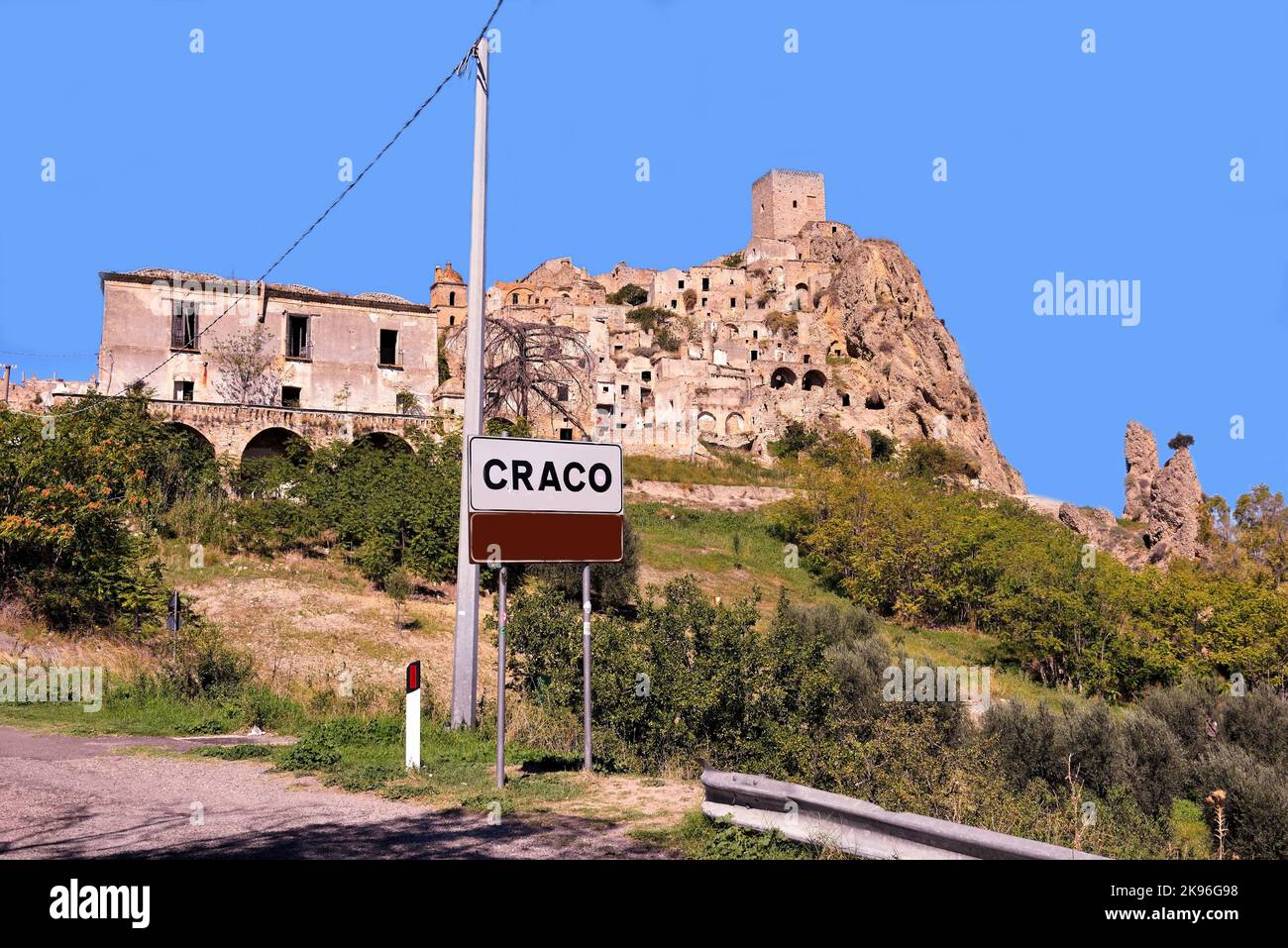 The abandoned village of Craco in Basilicata, Italy Stock Photo - Alamy