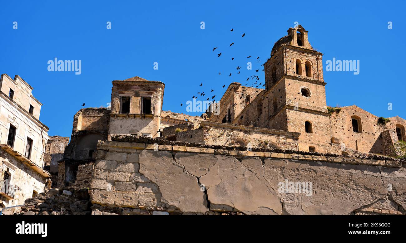 The abandoned village of Craco in Basilicata, Italy Stock Photo - Alamy