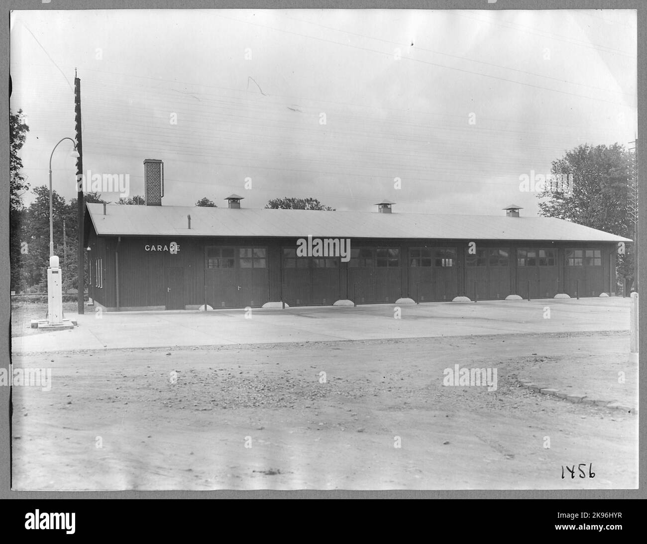 Hörby bus garage Stock Photo - Alamy