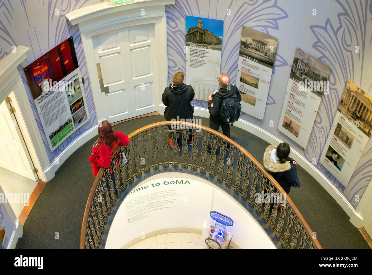 Glasgow museum of modern or GOMA interior building owned by slave trade ...