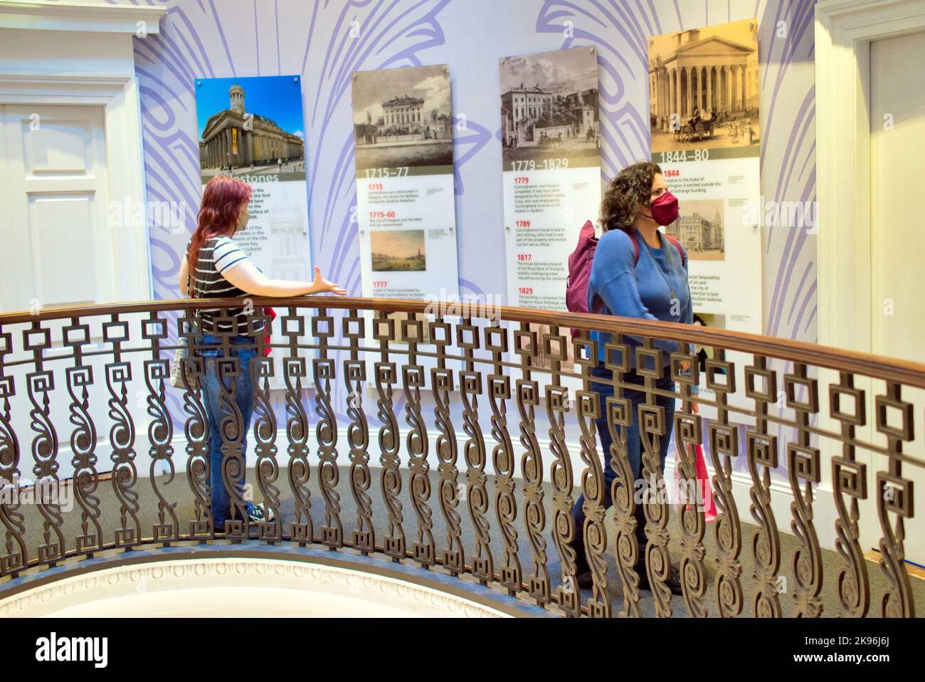 Glasgow museum of modern or GOMA interior building owned by slave trade ...