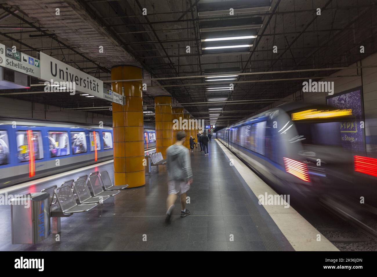 U bahn underground train munich germany hi-res stock photography and ...