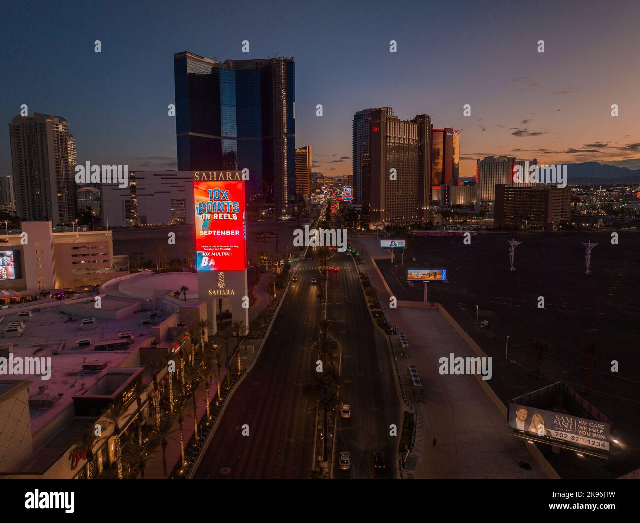 Panoramic aerial view of the Las Vegas Strip Stock Photo - Alamy