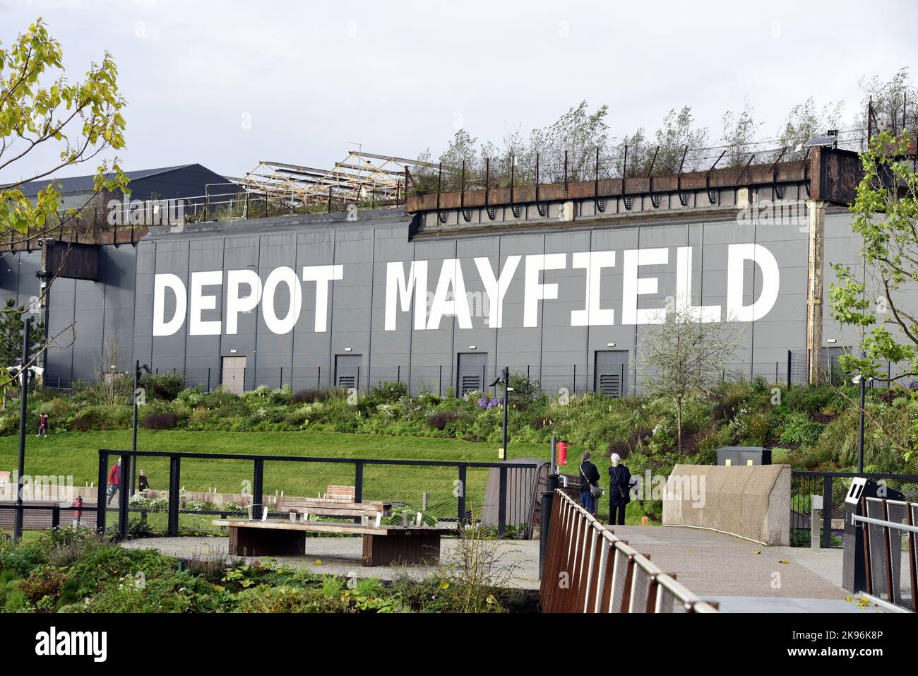Mayfield Park, Manchester, England, UK, opened in September, 2022, a 6. ...
