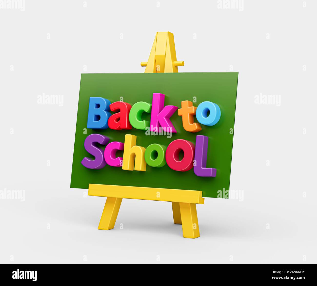 Back to school background 3d colorful letters on notice board 3d ...