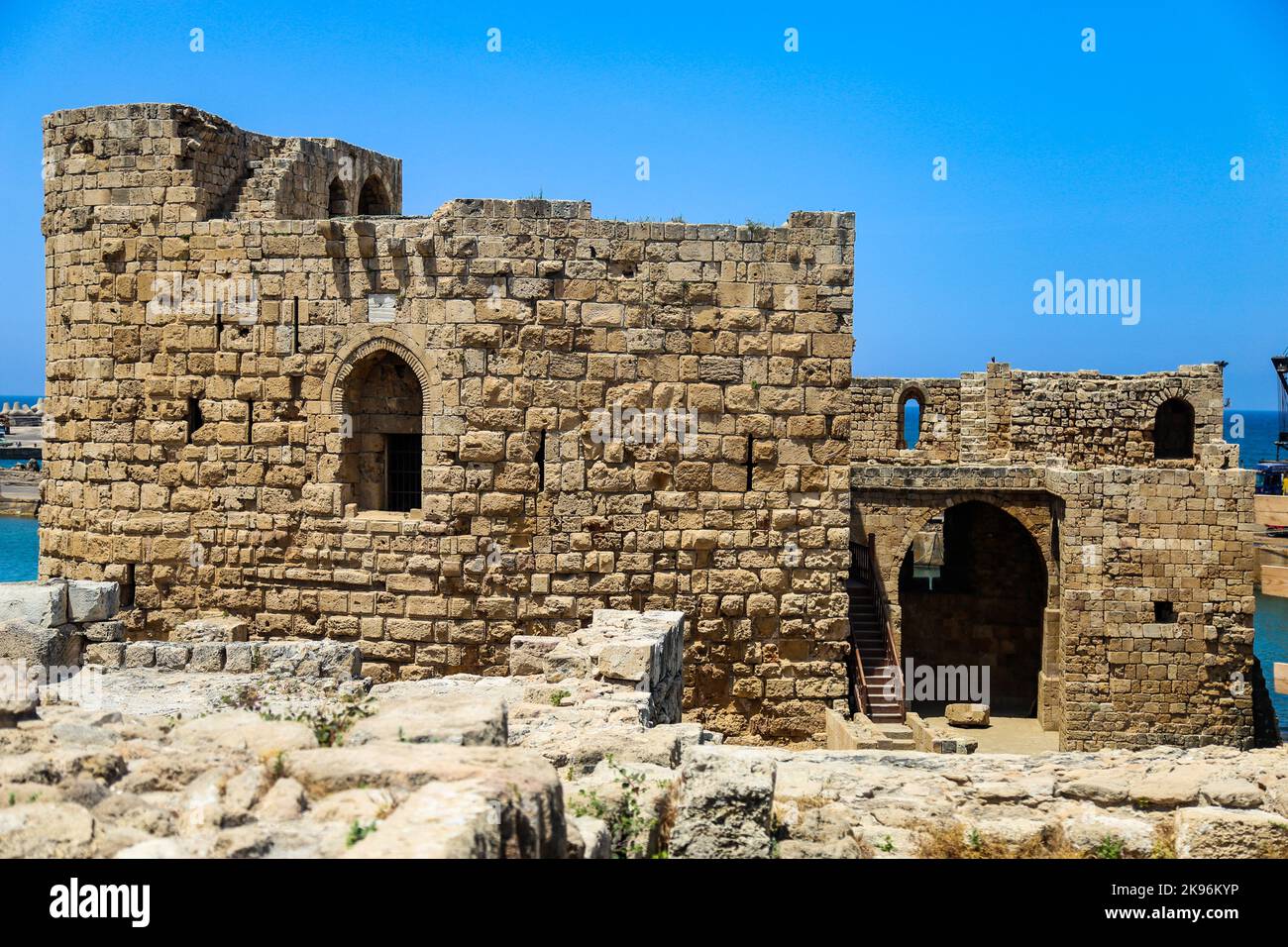 The Sidon Sea Castle on a sunny day Stock Photo - Alamy
