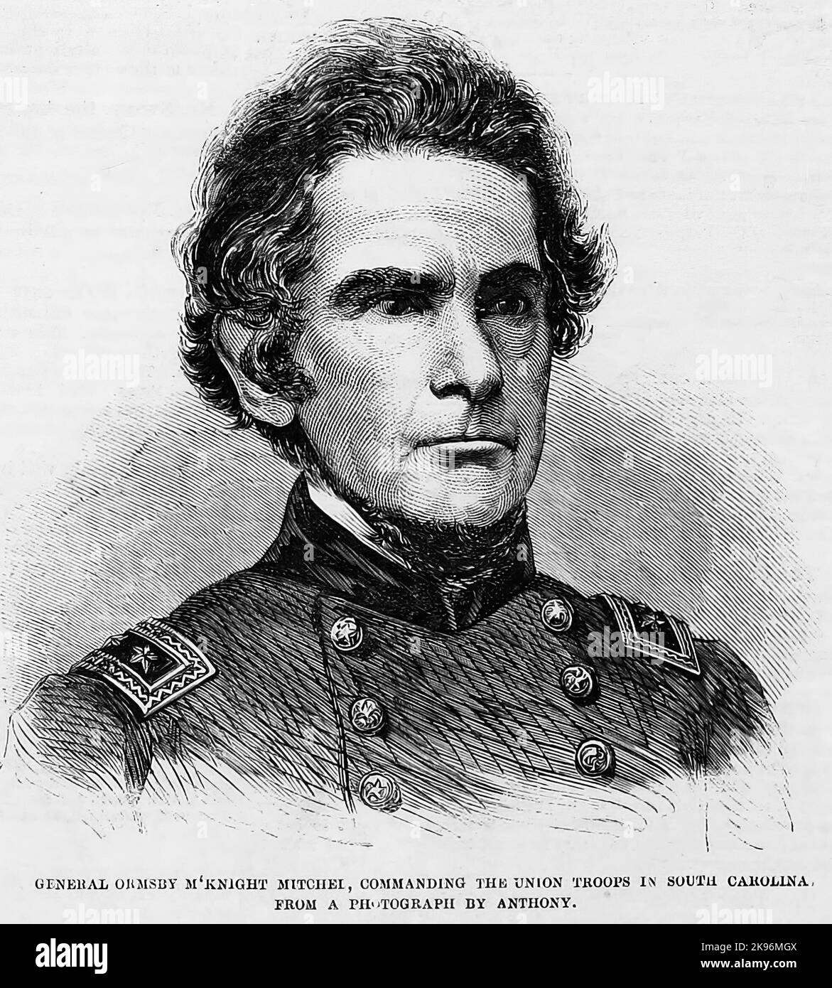 Portrait of General Ormsby McKnight Mitchel, commanding the Union ...