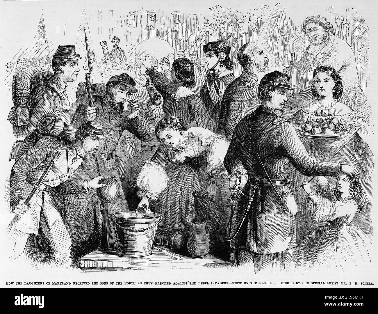 How the daughters of Maryland received the sons of the North as they ...