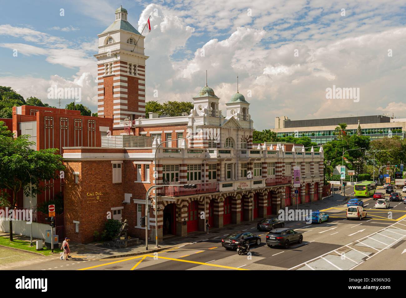 The Hill Street Central Fire Station, Singapore Stock Photo - Alamy