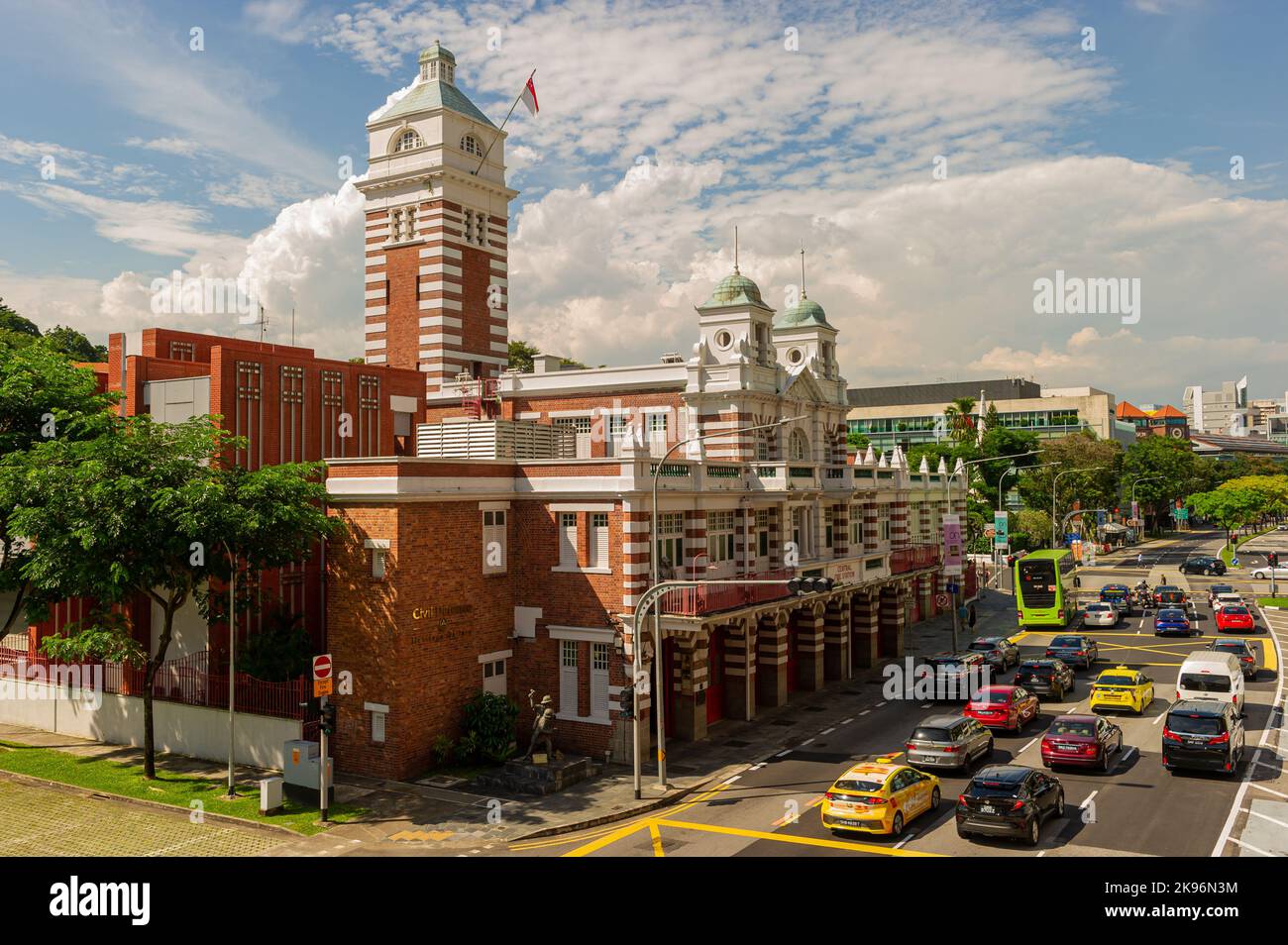 The Hill Street Central Fire Station, Singapore Stock Photo - Alamy