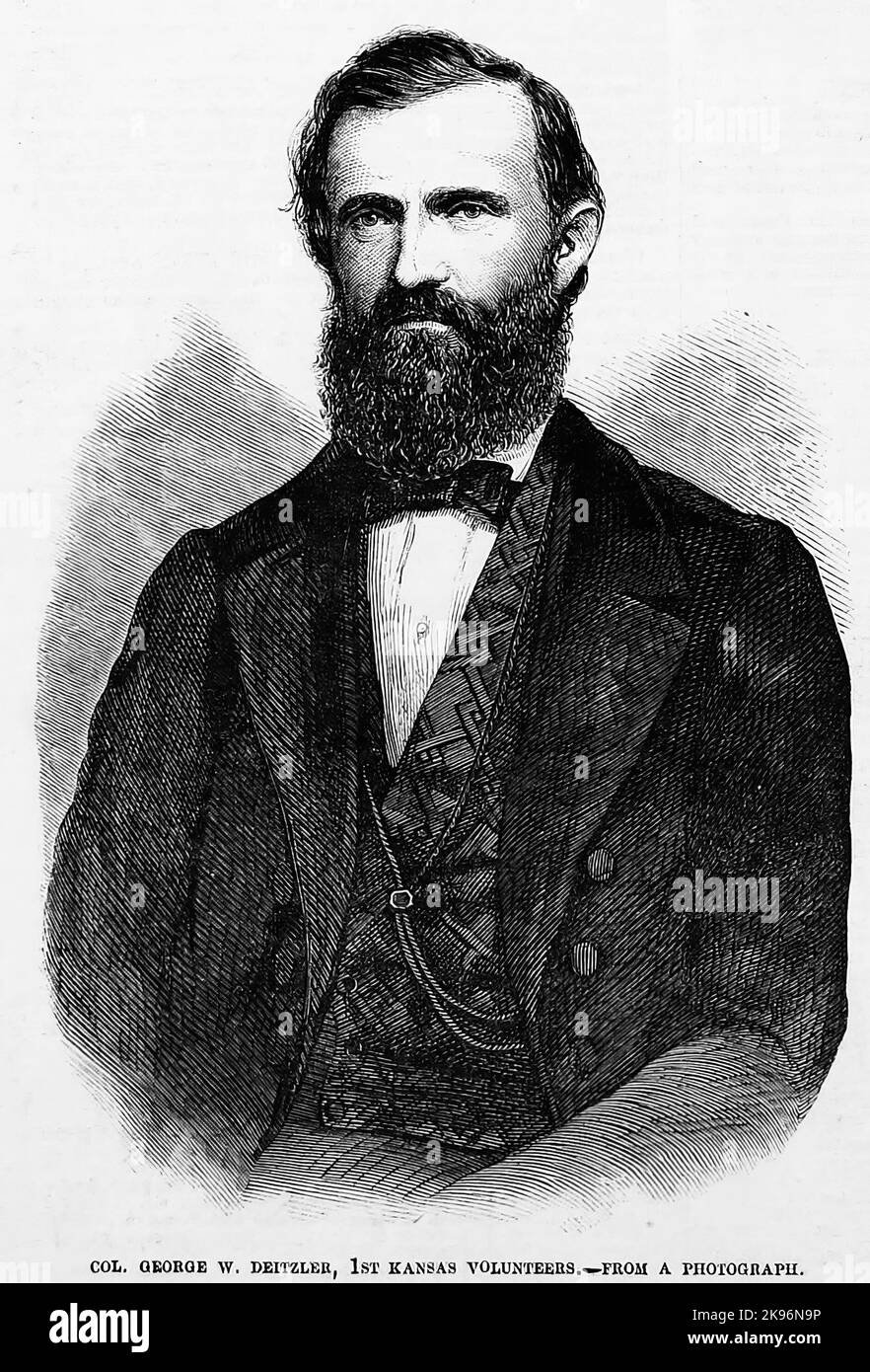 Portrait of Colonel George Washington Deitzler, 1st Kansas Volunteers ...