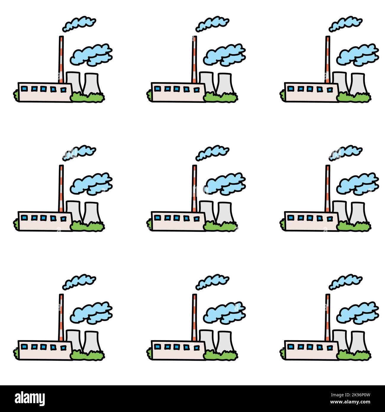 A pattern of energy infrastructure facilities. art Stock Vector Image ...