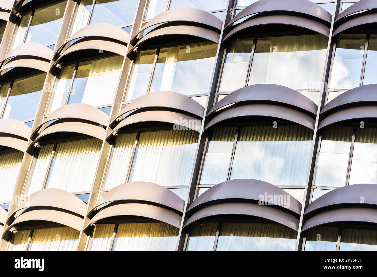 Barcelona, Spain - October 3, 2022: Facade of the Winterthur Building ...
