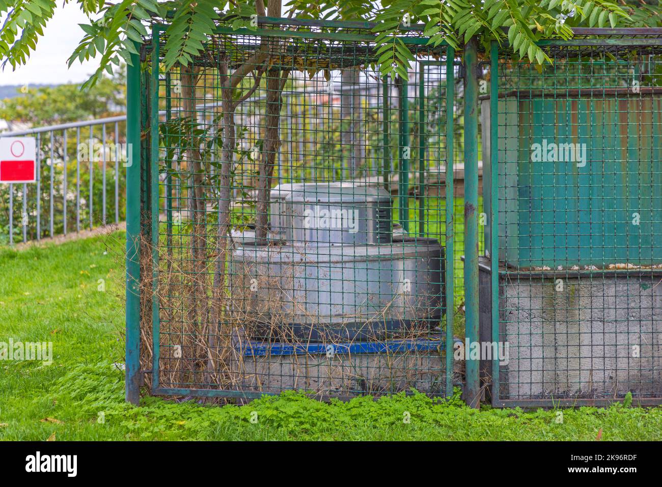 Hidden Underground Air Duct Ventilation Fan Inlet Outlet Hvac in Park ...