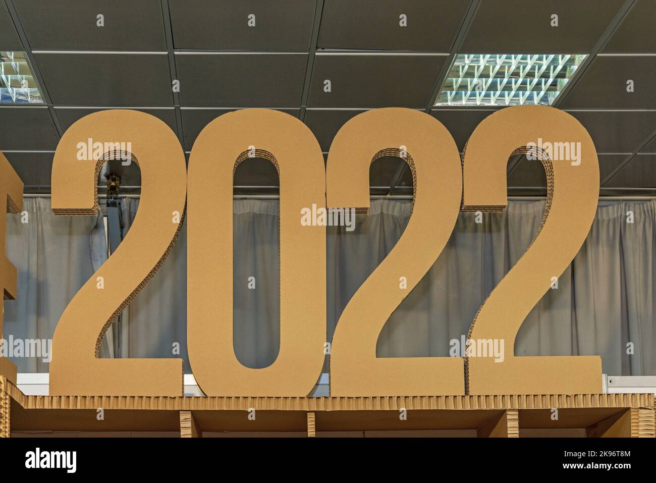 Year Twenty Twenty Two Big Cardboard Numbers Cut Out Stock Photo - Alamy
