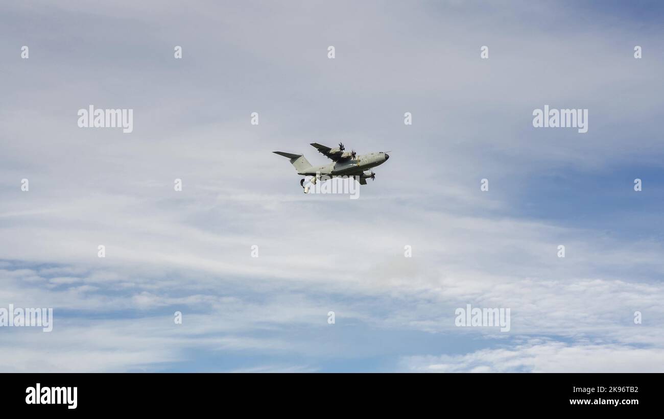 ZM409 RAF Royal Air Force Airbus A400M Atlas military cargo airplane on ...