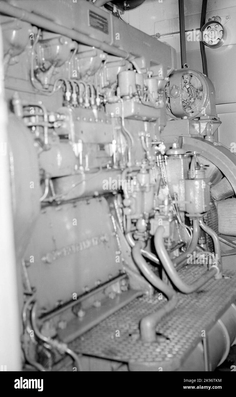 Diesel electric motor car. Stockholm - Nynäs Railway, SNJ XBF03 3 ...