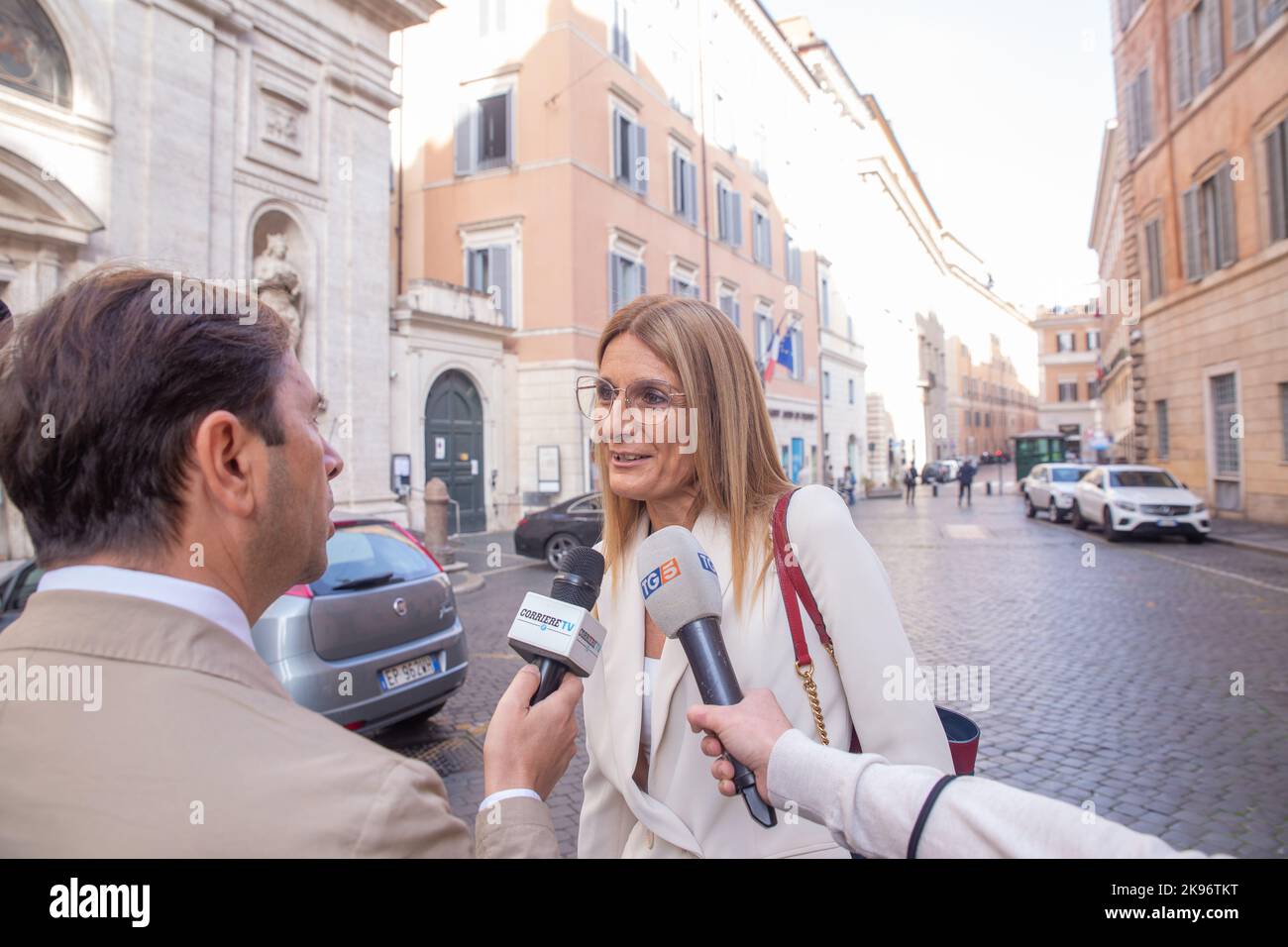 Rome, Italy. 26th Oct, 2022. Senator Simona Malpezzi meets journalists ...