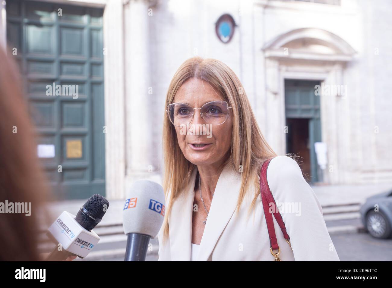 Rome, Italy. 26th Oct, 2022. Senator Simona Malpezzi meets journalists ...