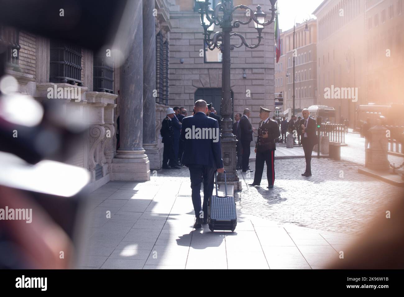 Rome, Italy. 26th Oct, 2022. People enter the Senate building before ...