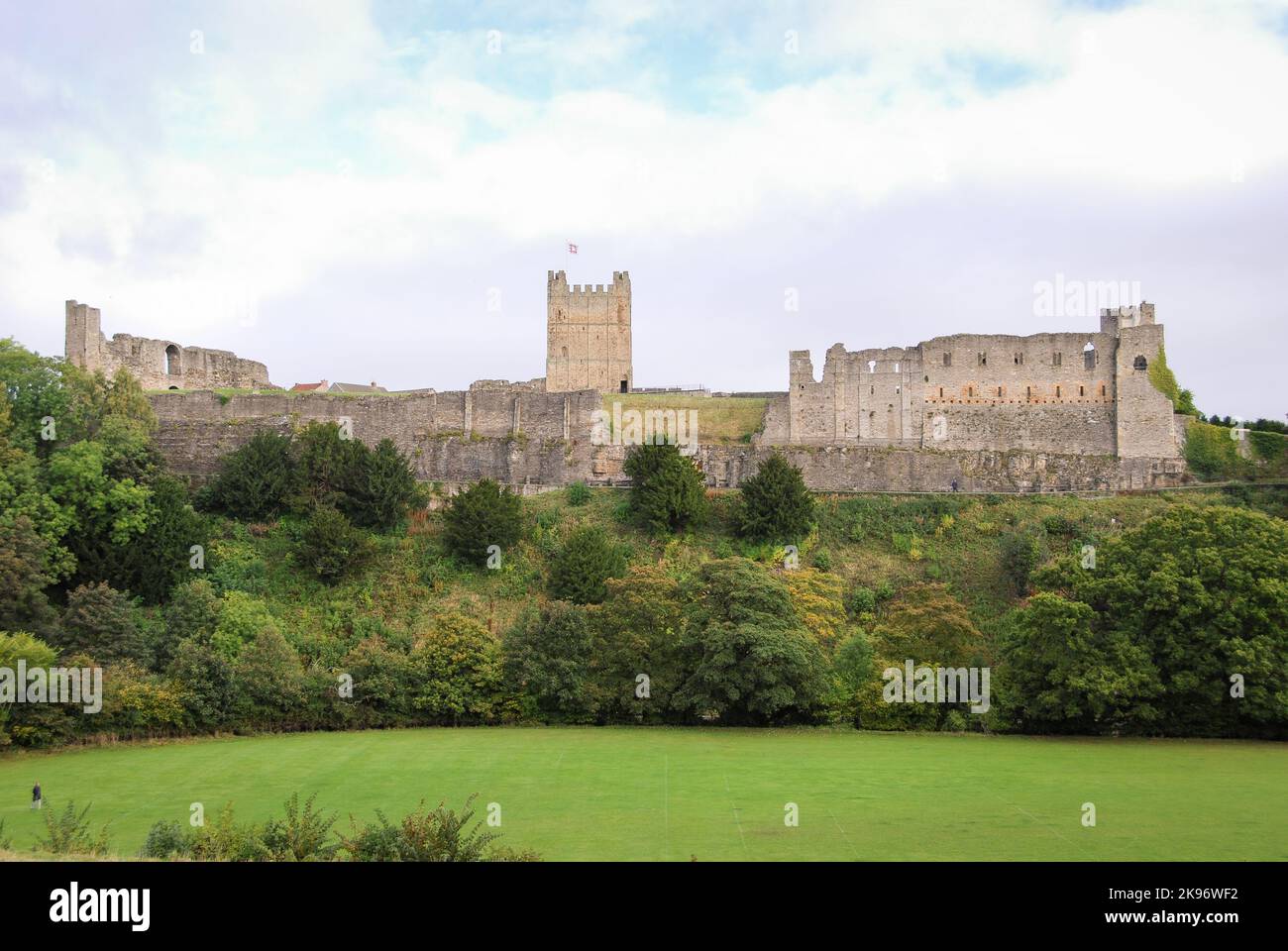 Richmond, North Yorkshire, UK - October 4, 2007: Richmond Castle above ...