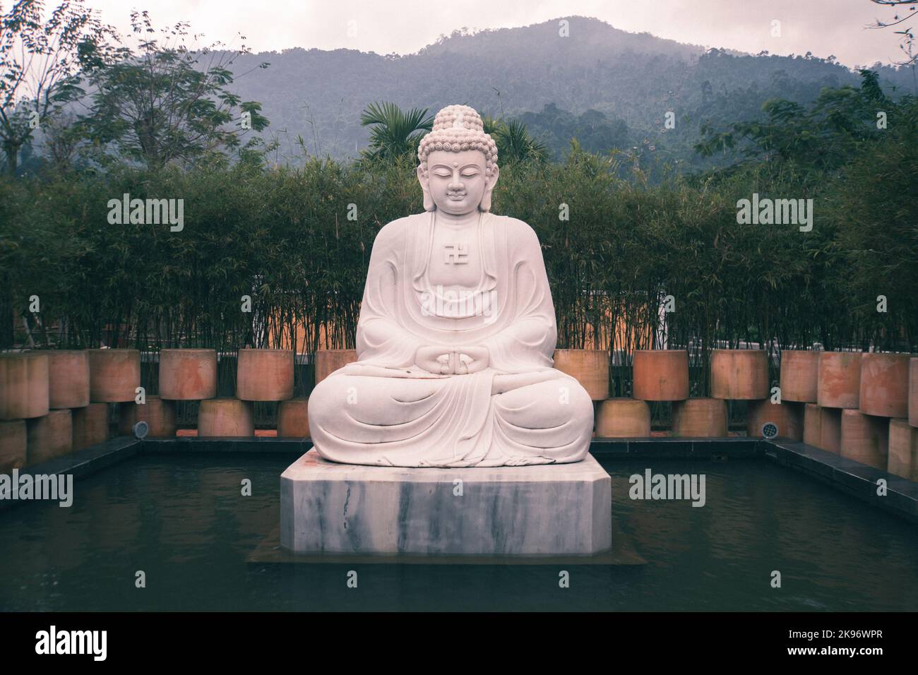 Buddha statue at Ba Na Hills near Da Nang in Vietnam Stock Photo - Alamy