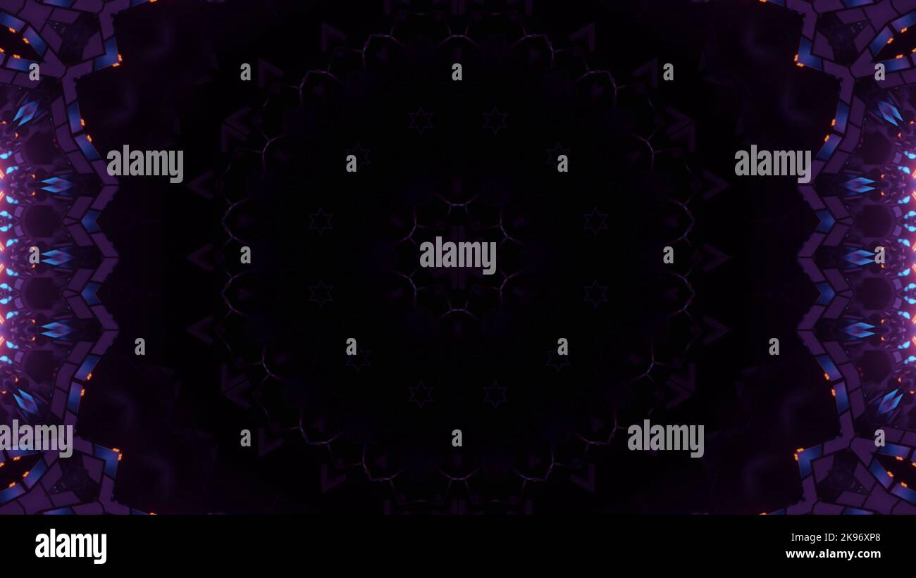 An illustration of a dark background with abstract colorful patterns ...