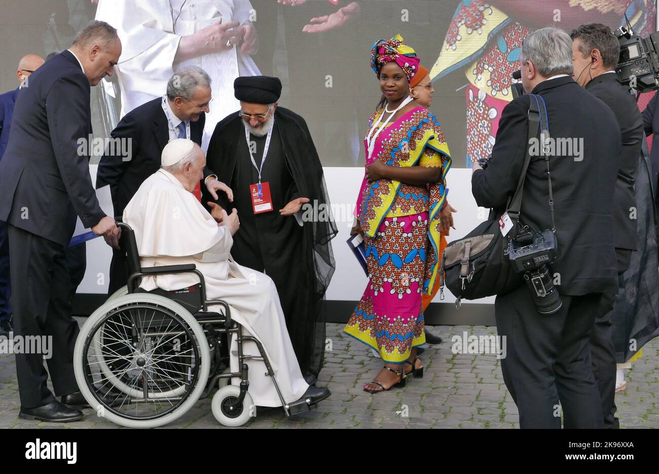 Rome, Italy. 25th Oct, 2022. Final Ceremony of "The Cry for Peace", the ...