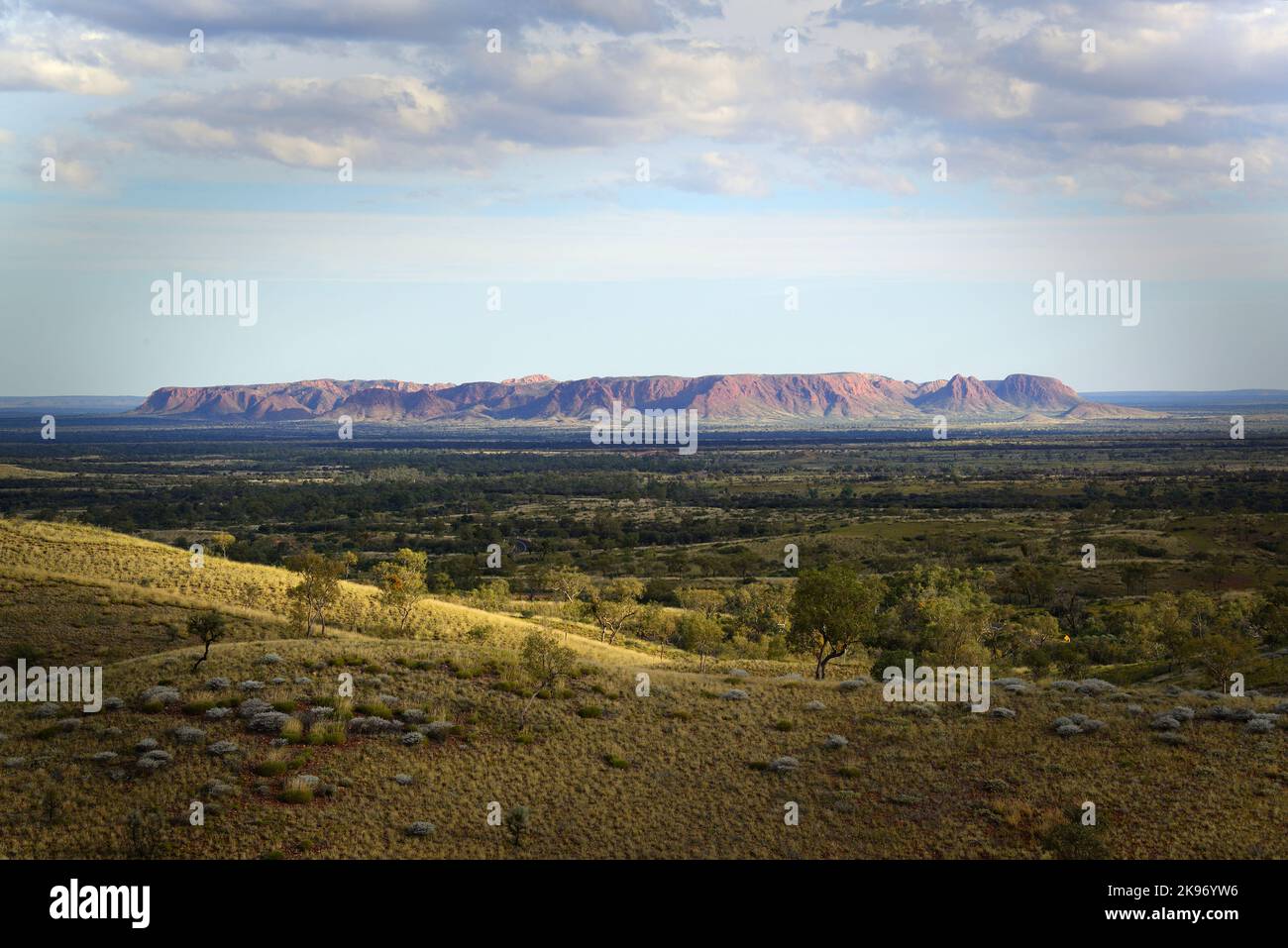 Beautiful view of green valley and the sandstone formation in Red ...