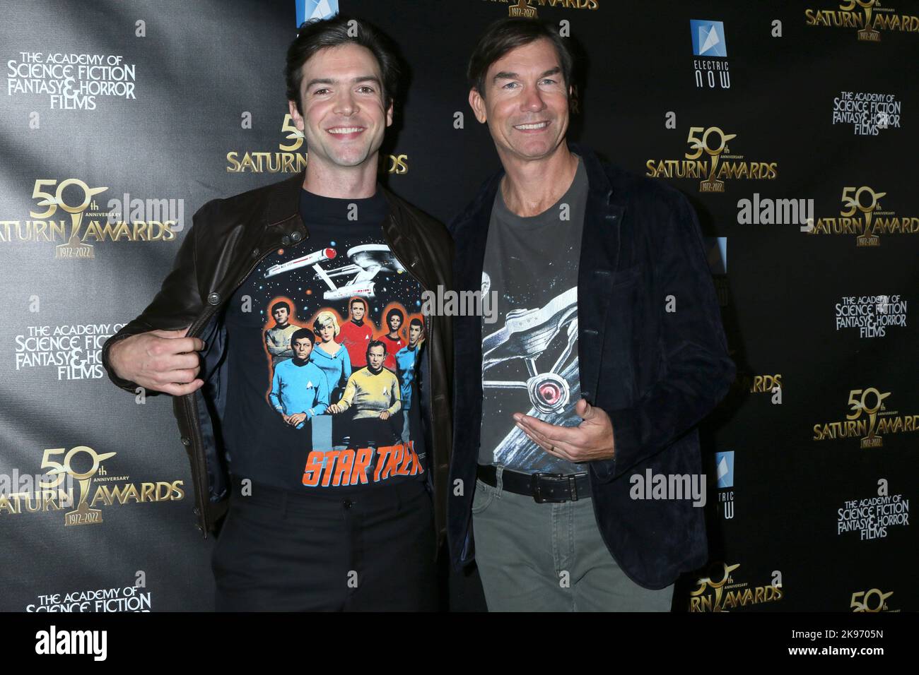 LOS ANGELES - OCT 25: Jerry O'Connell, Ethan Peck at the 50th Saturn ...