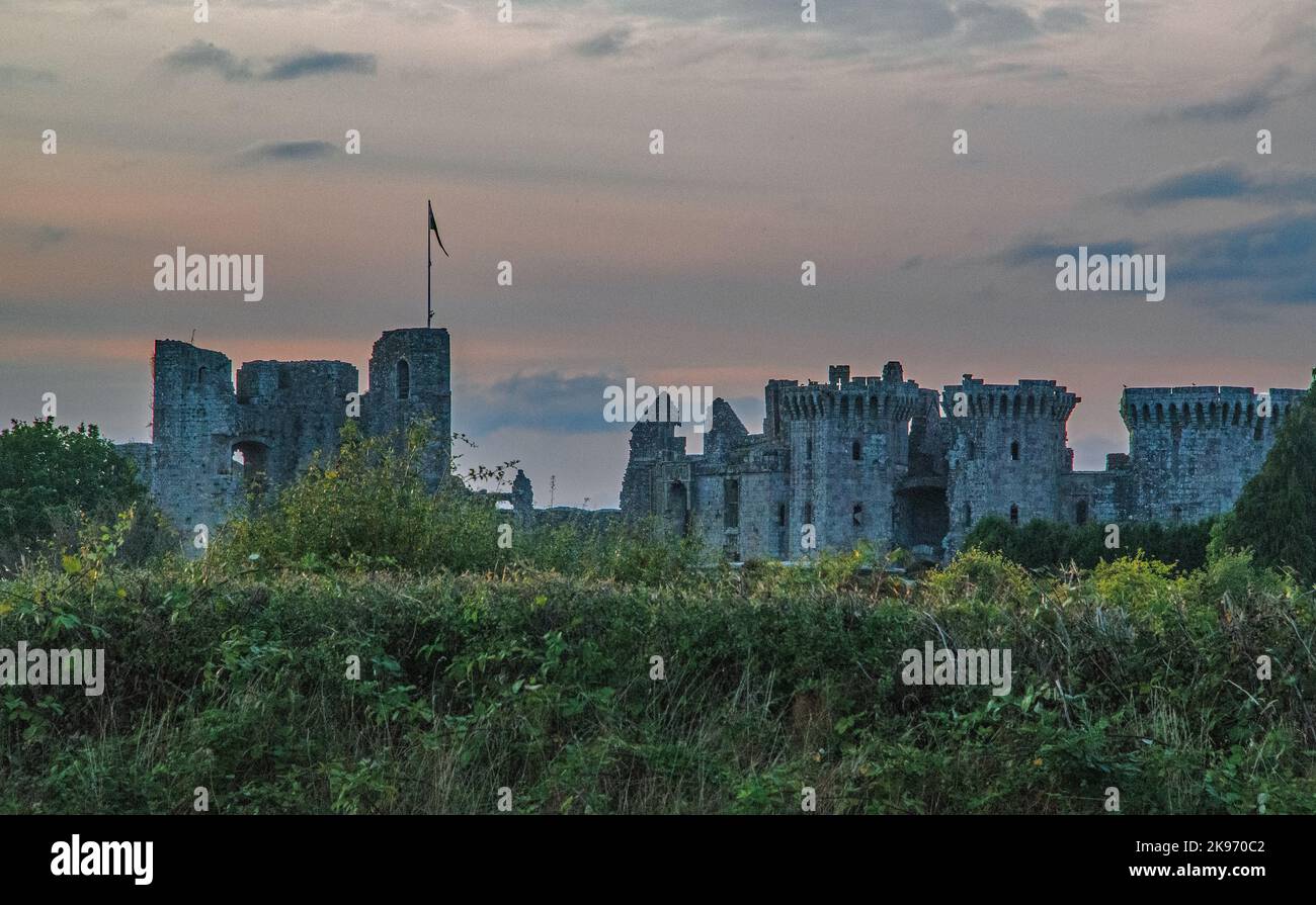 Raglan Castle,/ Castell Rhaglan Stock Photo - Alamy