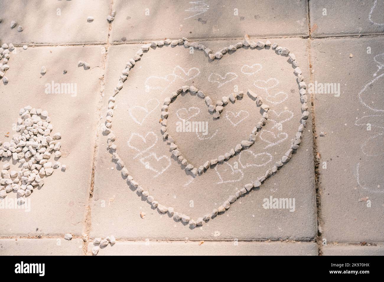 Heart made of paving stones hi-res stock photography and images - Alamy