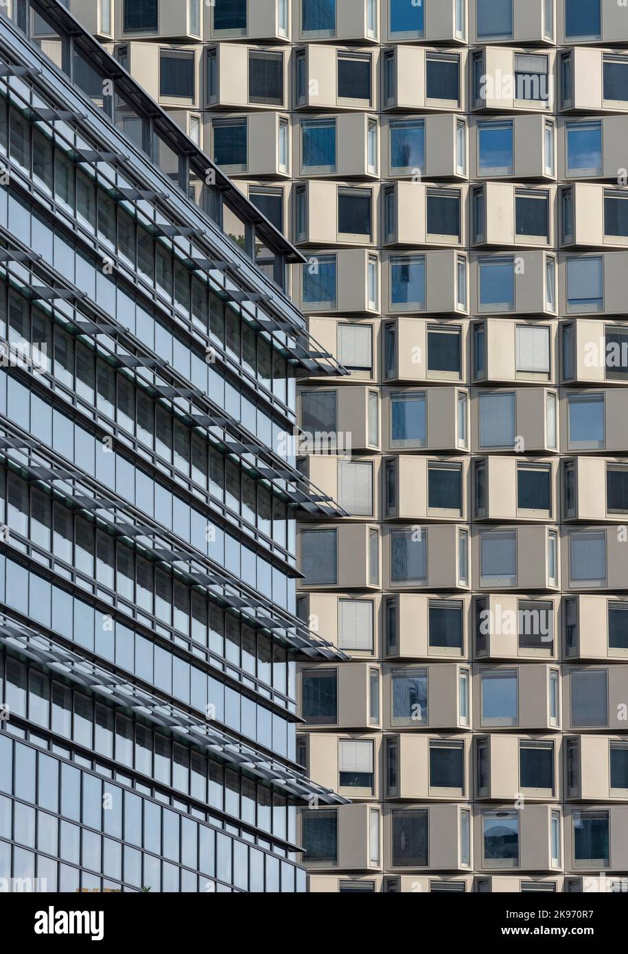 Tech Gate and District Living, Vienna Donau City, Wien, Austria Stock ...