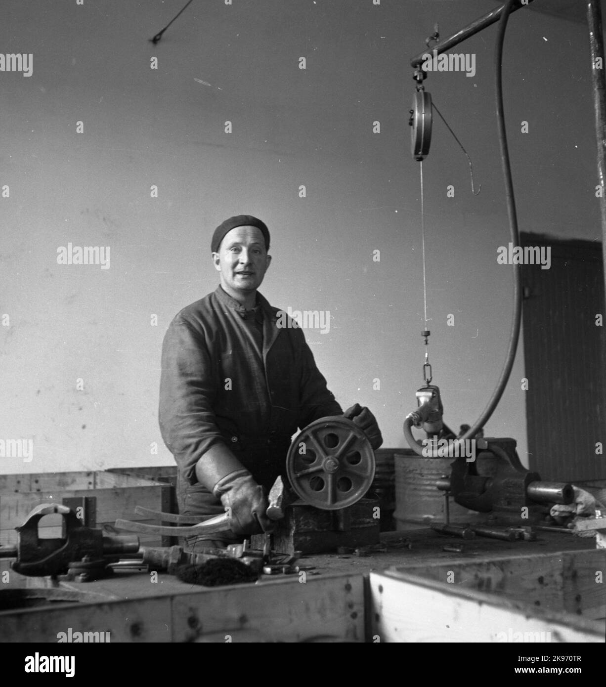 Scrap site in Vislanda. Many old steam locomotives, passenger cars ...