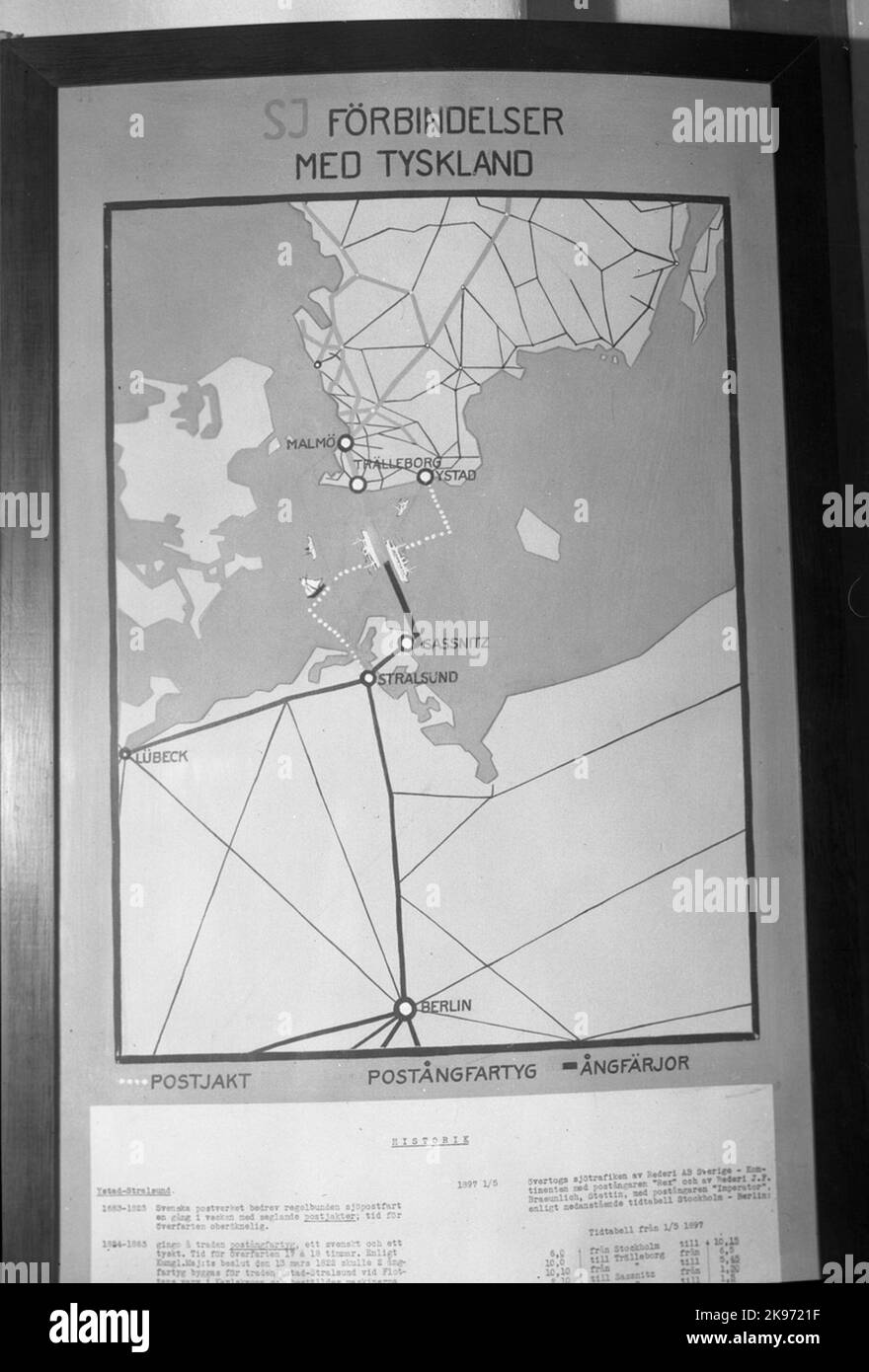 Map of SJ relations with Germany; JVM Stock Photo - Alamy