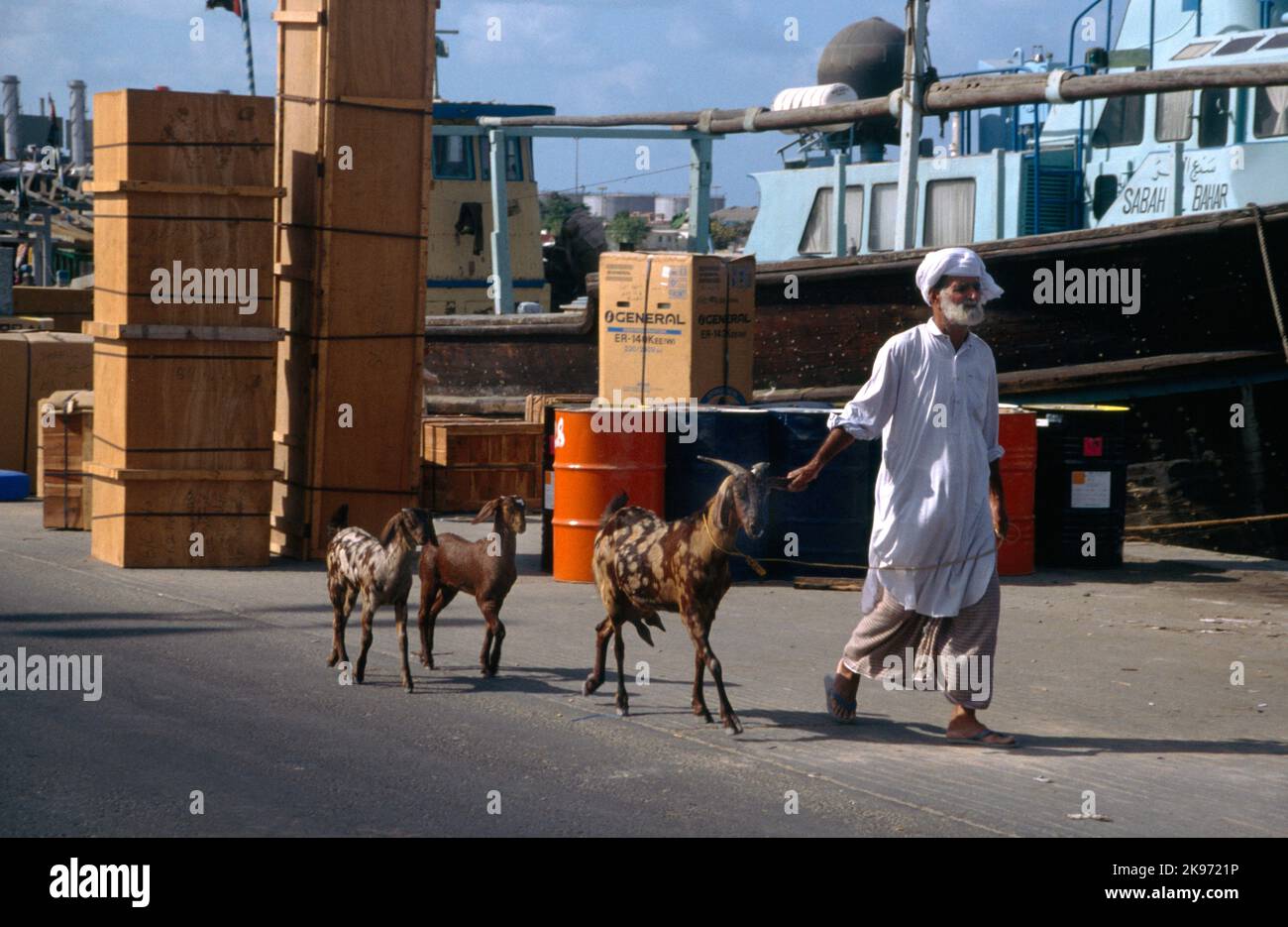 Old man and goats hi-res stock photography and images - Alamy