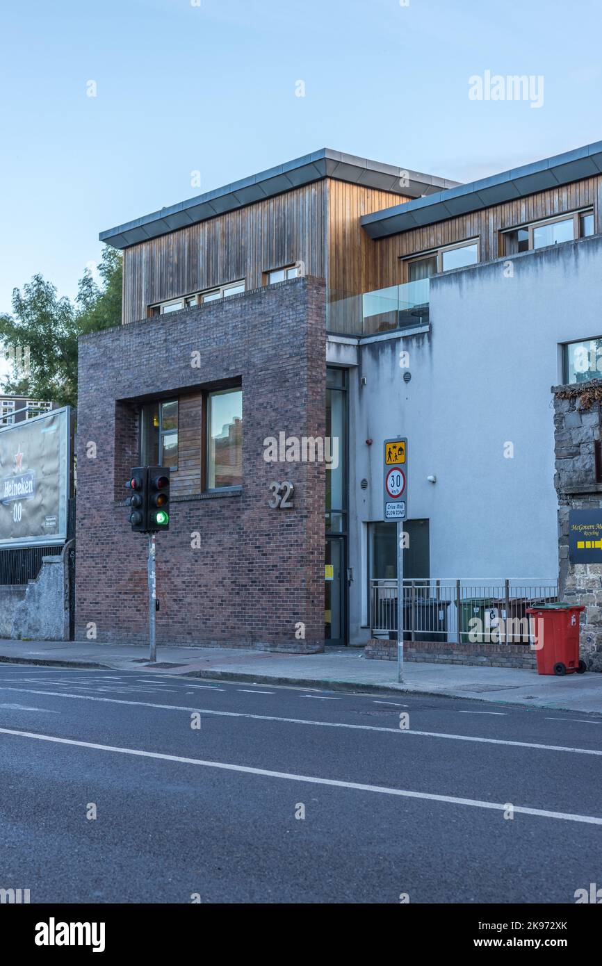 Dublin, Ireland - July 7 2022 "Dublin streets during the sunset ...