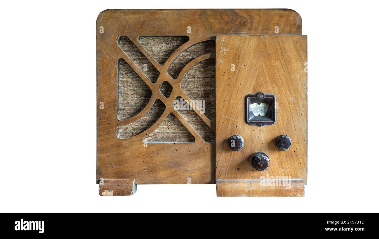 Old Vintage Radio Receiver. Antique Old Brown Radio Soviet Receiver ... Old Vintage Radio Receiver. Antique Old Brown Radio Soviet Receiver ...