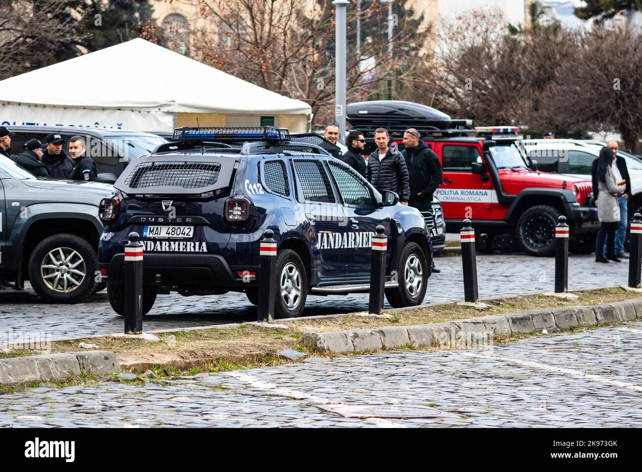 Romanian Police (Politia Romana) car show in Bucharest, Romania, 2022 ...