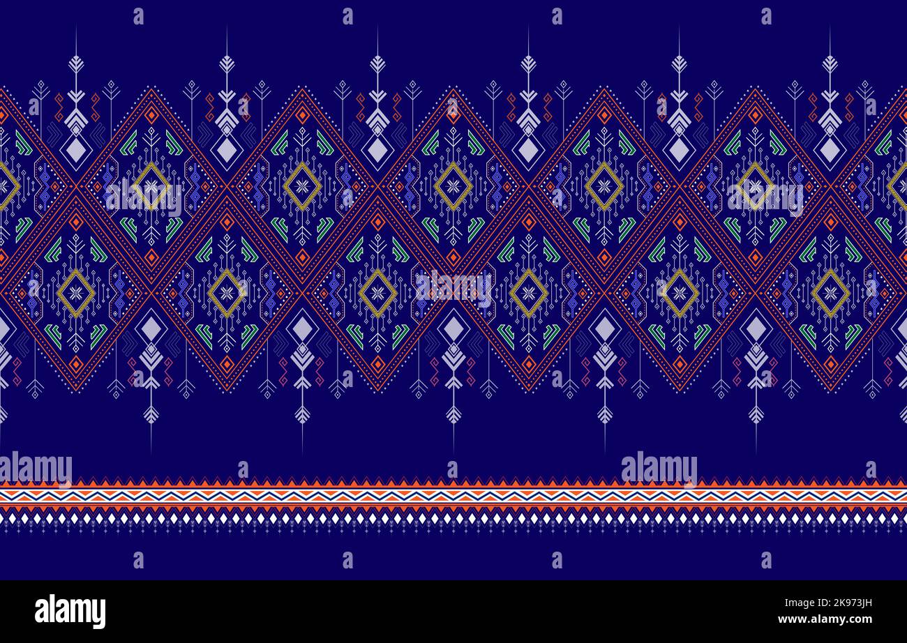 Abstract background basic geometric ethnic fabric pattern, oriental ...