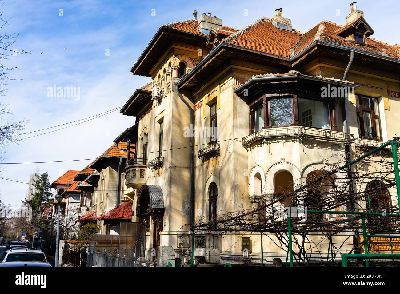 Historic building architecture in Bucharest, Romania, 2022 Stock Photo ...