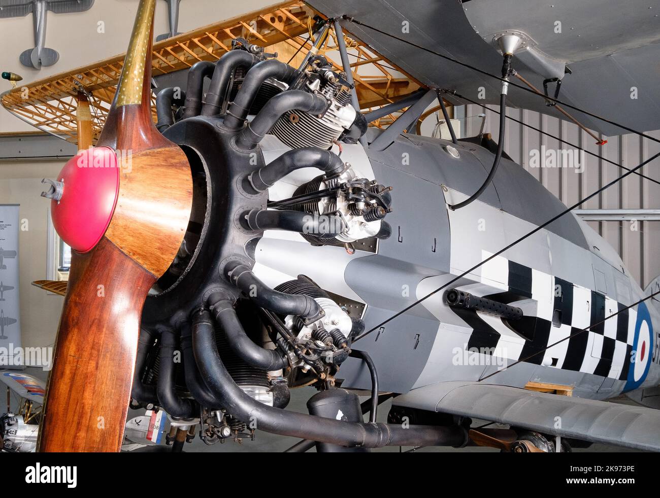 Propeller and engine on a Gloster Gamecock @ Jet Age Museum, Staverton ...