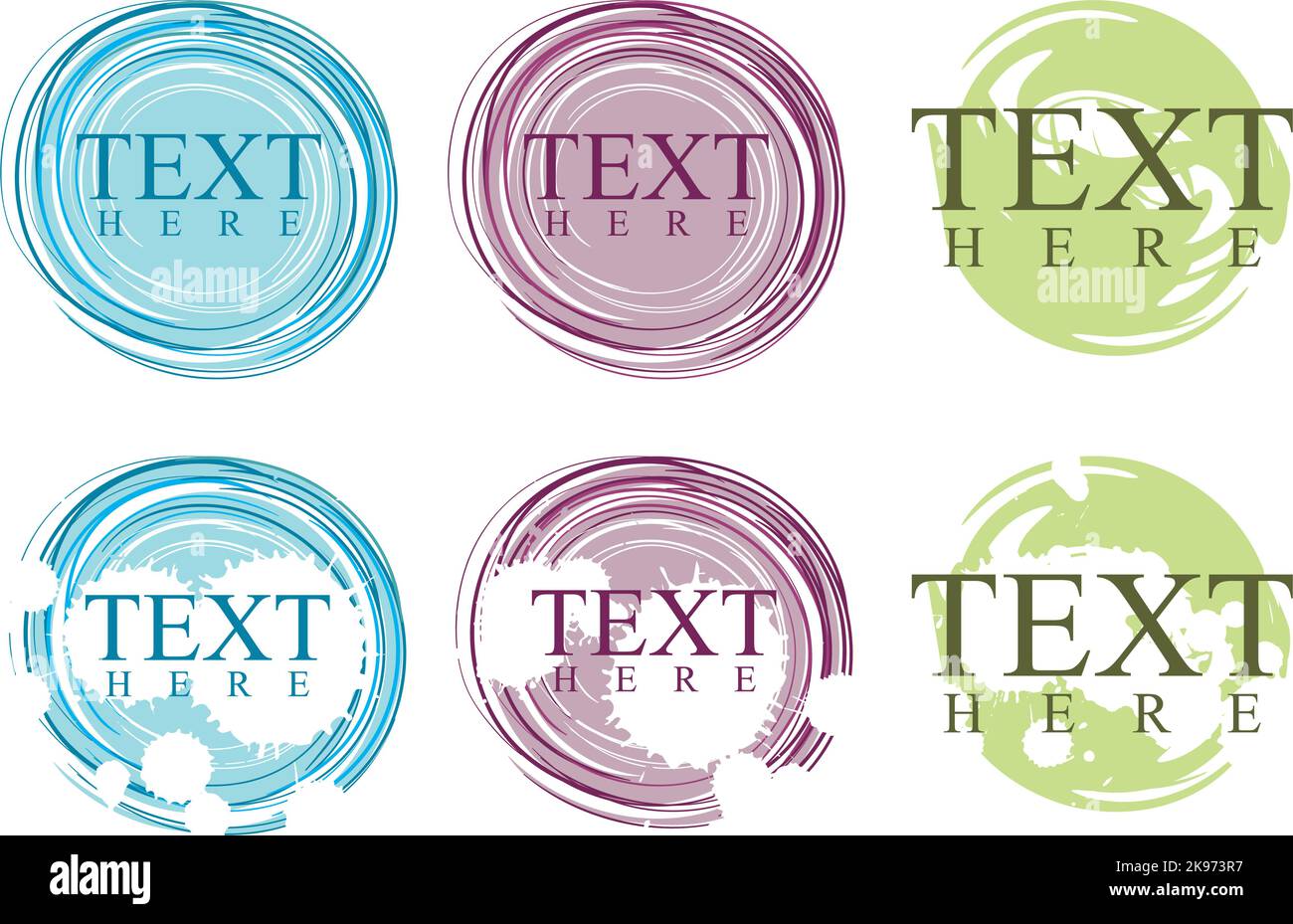 A circle template with text on a white background Stock Vector Image ...